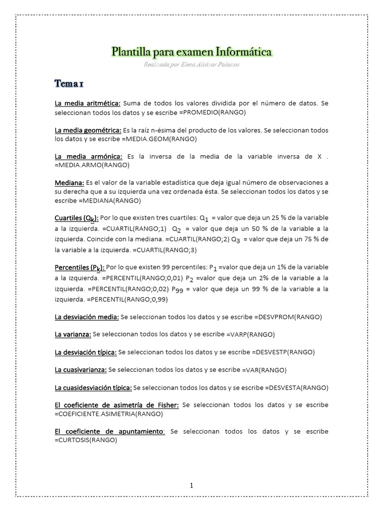 Chuleta Informática | PDF