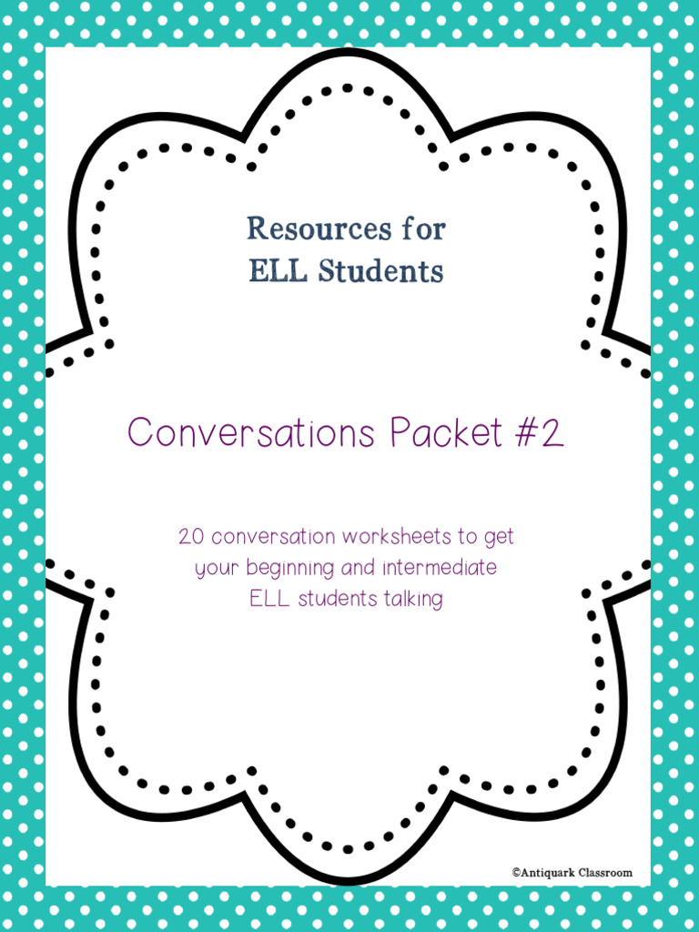Conversations Packet #2: Resources For ELL Students | PDF | Grammar ...