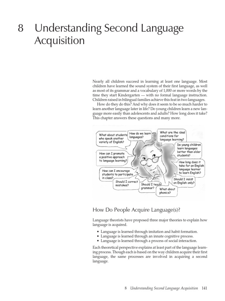 Coelho Chapter 8 Understanding Second Language Acquisition | PDF