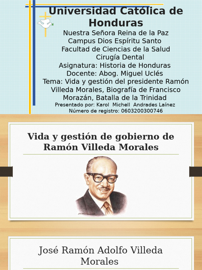 Presentación Ramón Villeda Morales | PDF