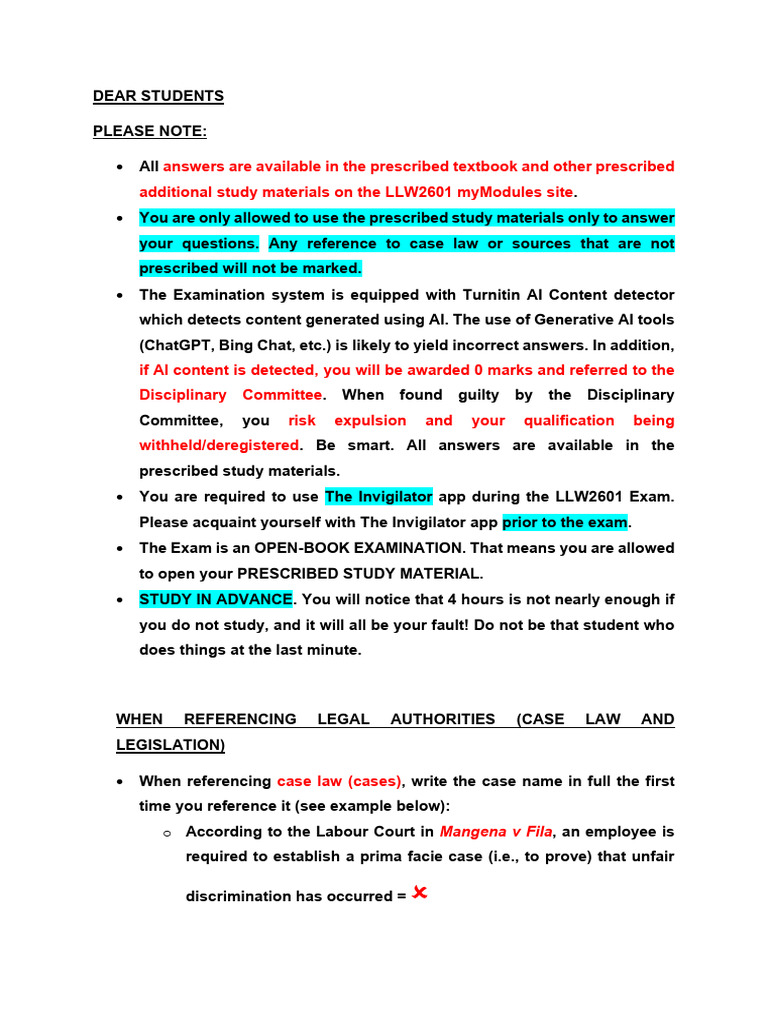 Exam Prep Online Class 2023 | PDF