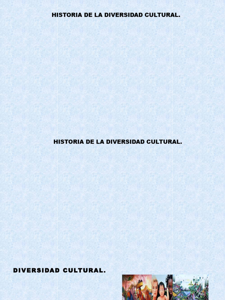 Diversidad Cultural. | PDF