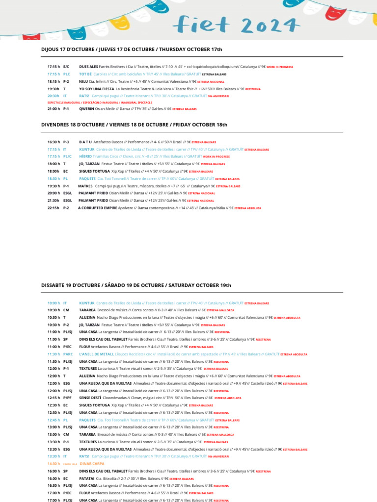 Graella - FIET 2024 | PDF