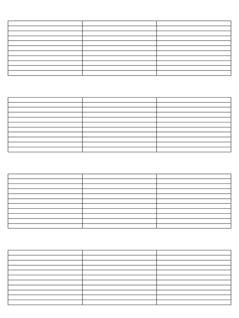 Tabla Del 3 | PDF
