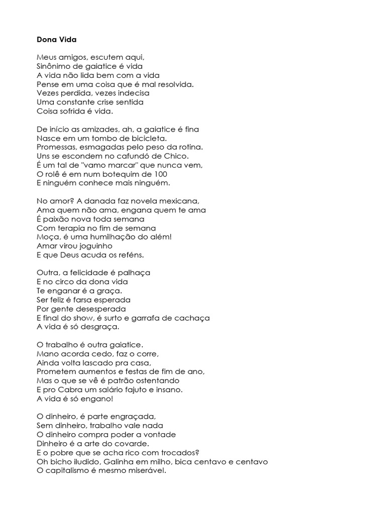 Dona Vida | PDF