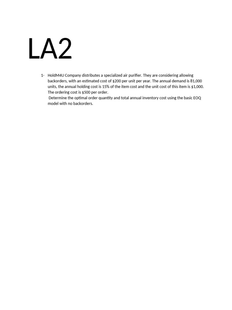 LA2 | PDF