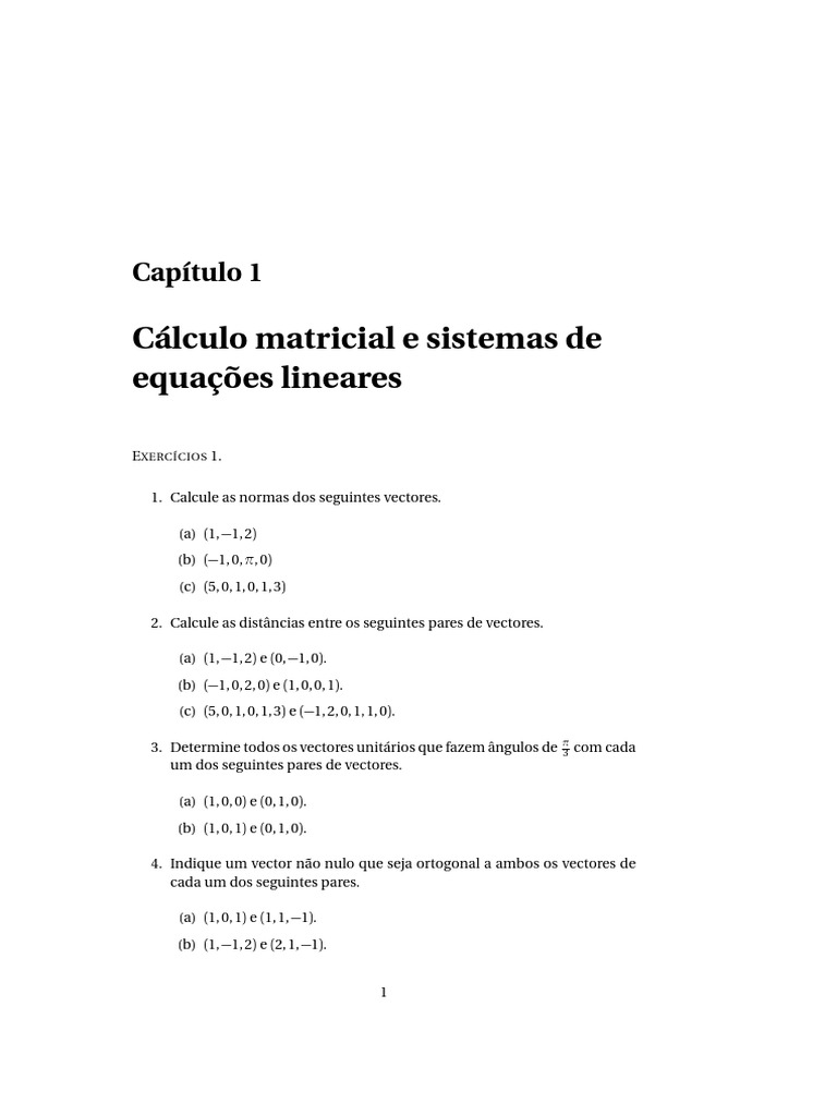 Exerc Algebra Lin 2022 23 Sem Solucoes | PDF