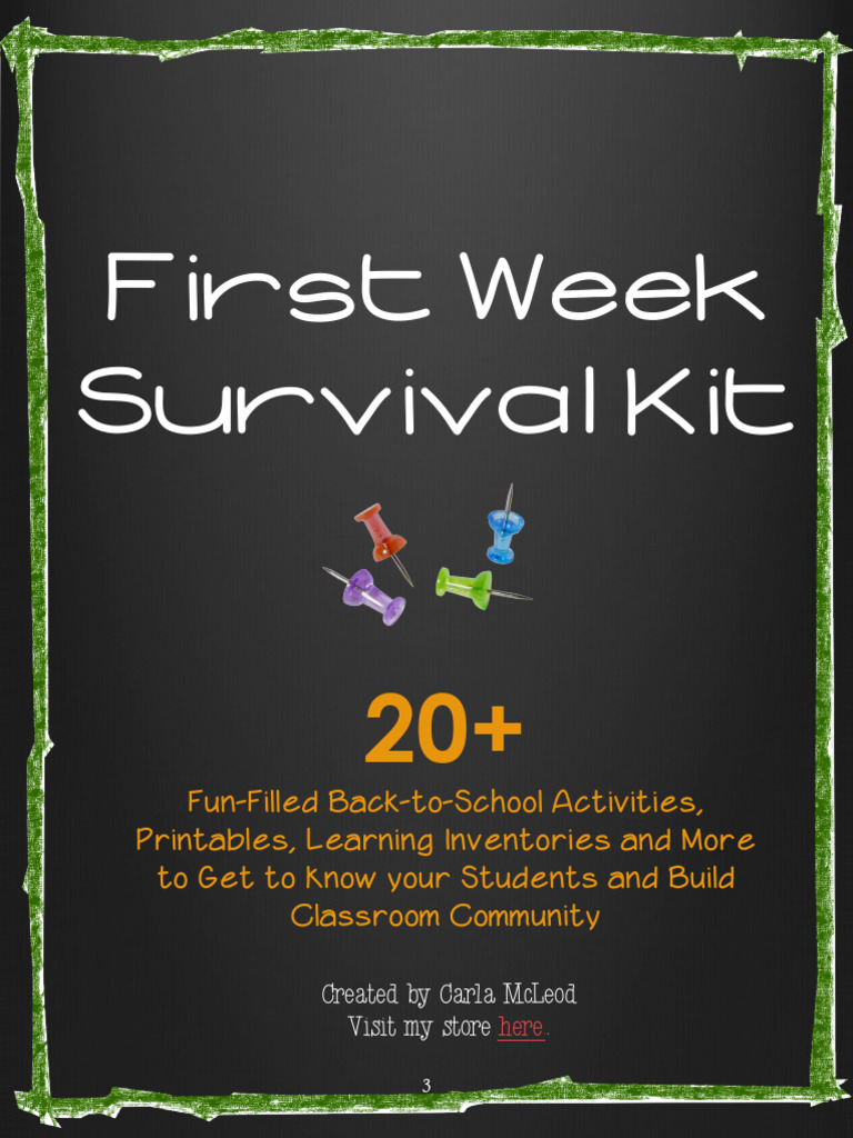 First Week Survival Kit | PDF
