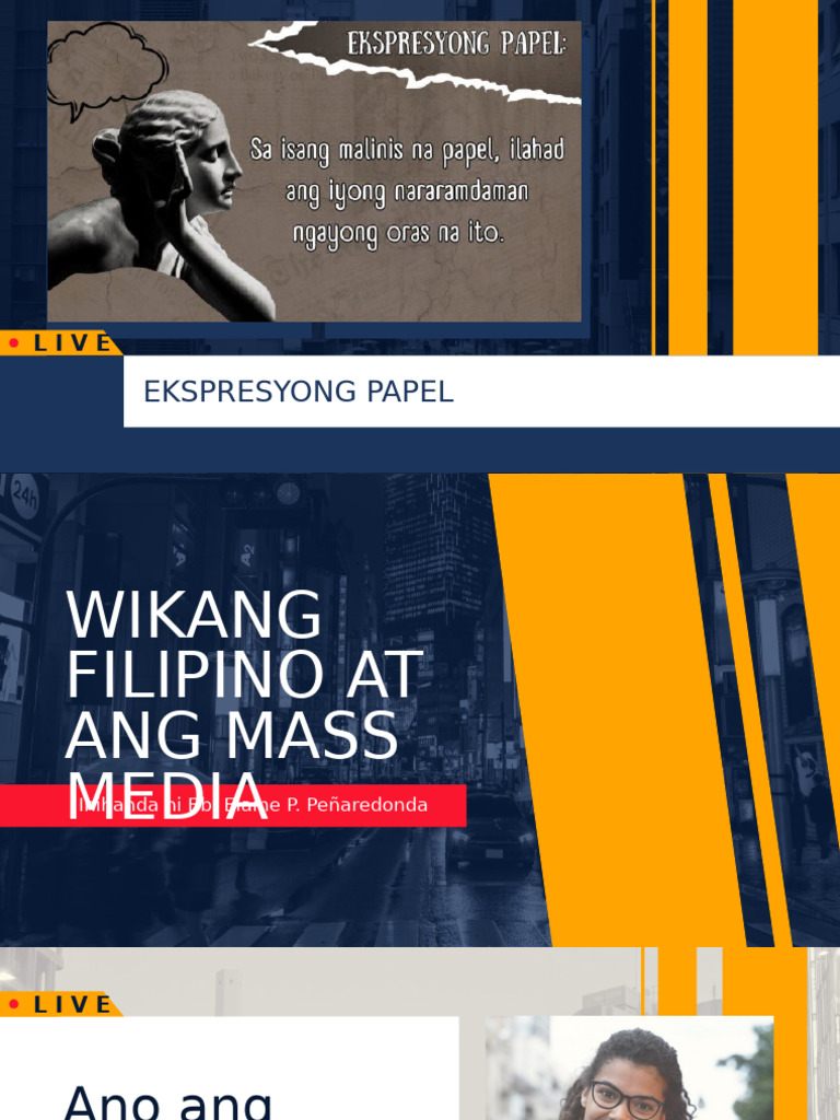 Filipino at Mass Media | PDF