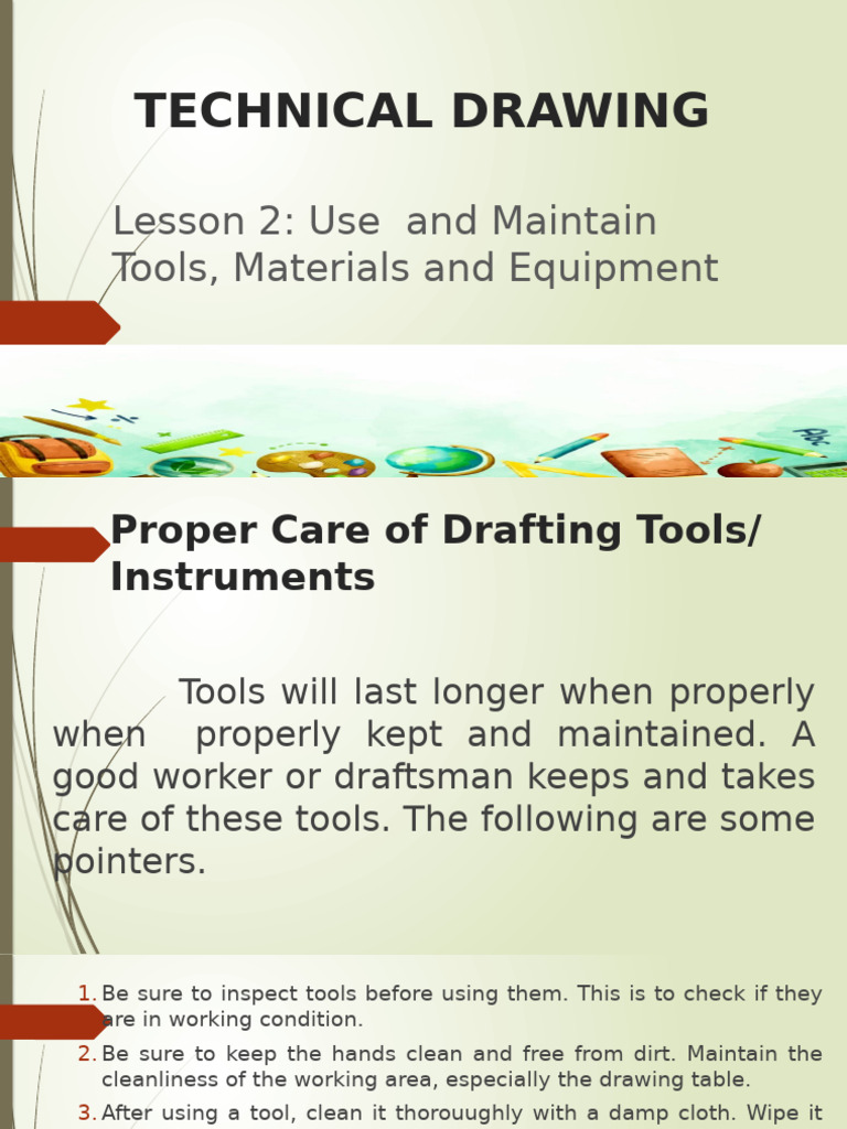 Technical Drawing Lesson 2 | PDF
