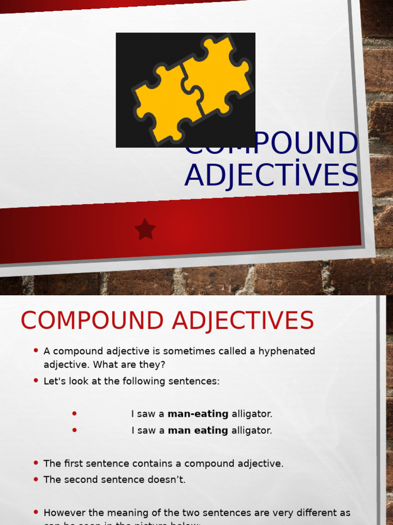 Compound Adjectives Flashcards - 125120 | PDF