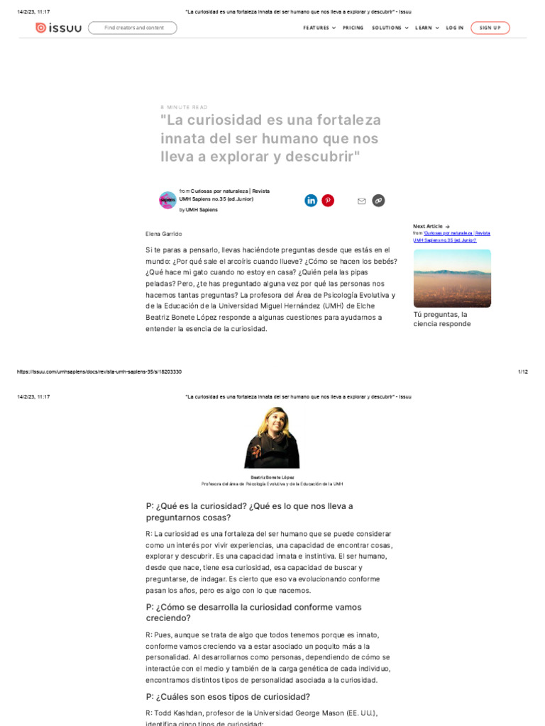 Tipos de Curiosidad Humana | PDF | Curiosidad | Ciencias sociales