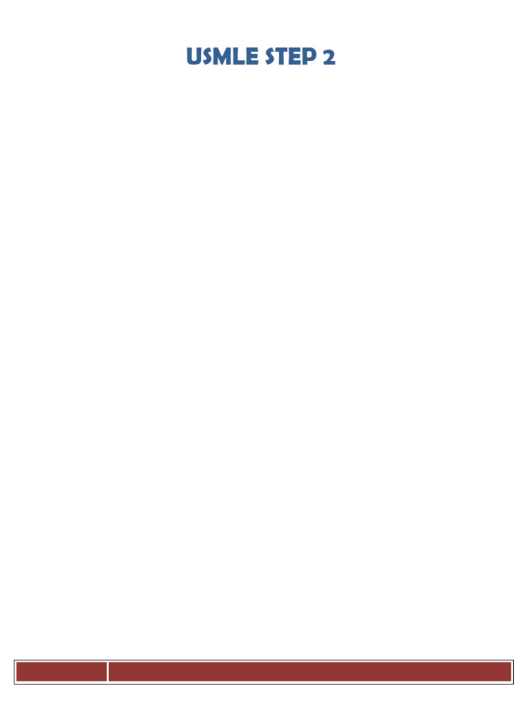 Usmle Step 2 | PDF
