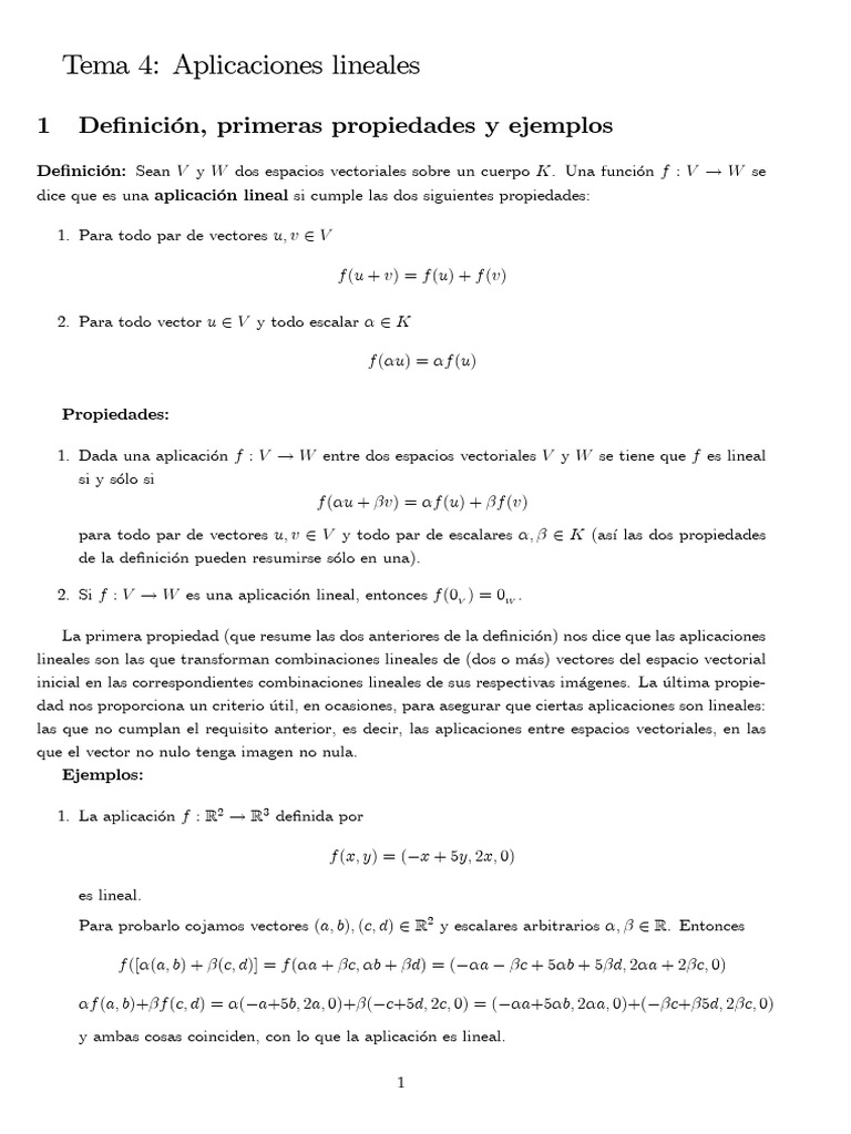 Tema4 Aplic Lineales A | PDF
