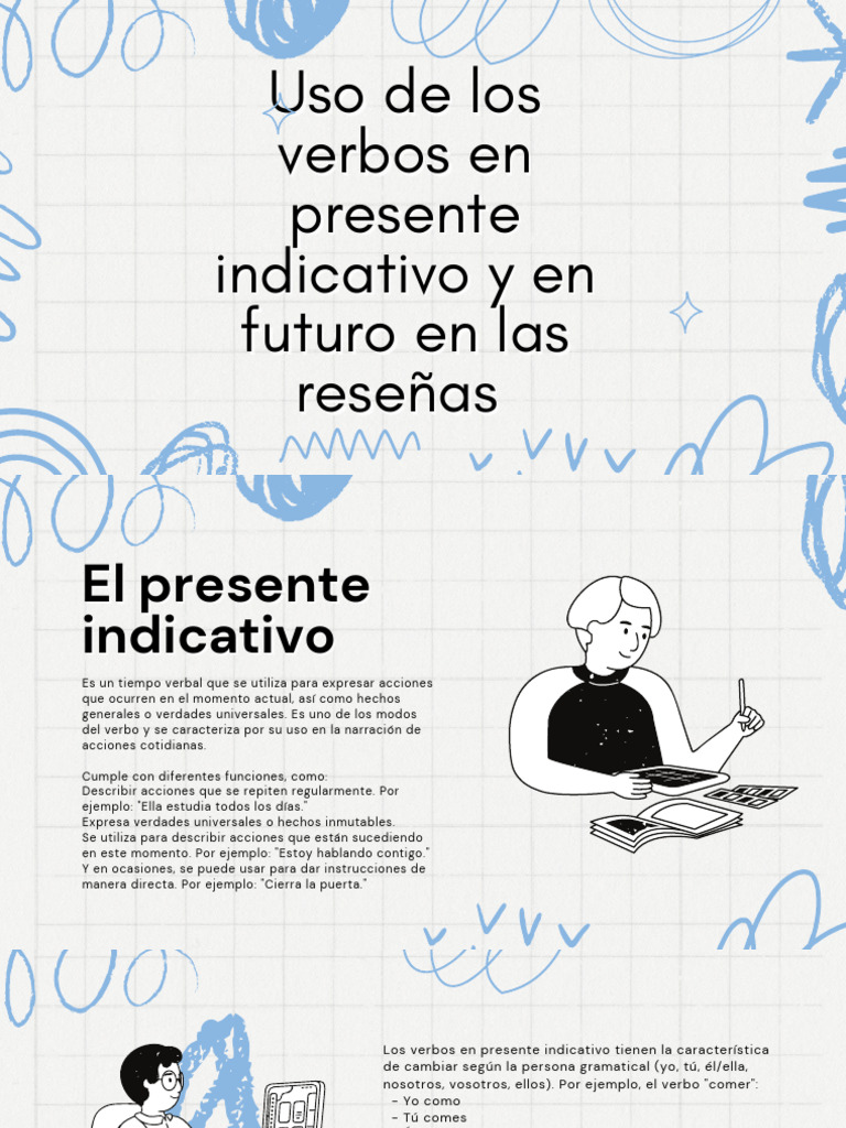 Los Verbos en Presente Indicativo y en Futuro - 20241001 - 170148 - 0000 | PDF