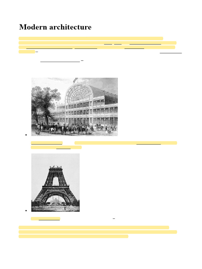 Modern Architecture | PDF
