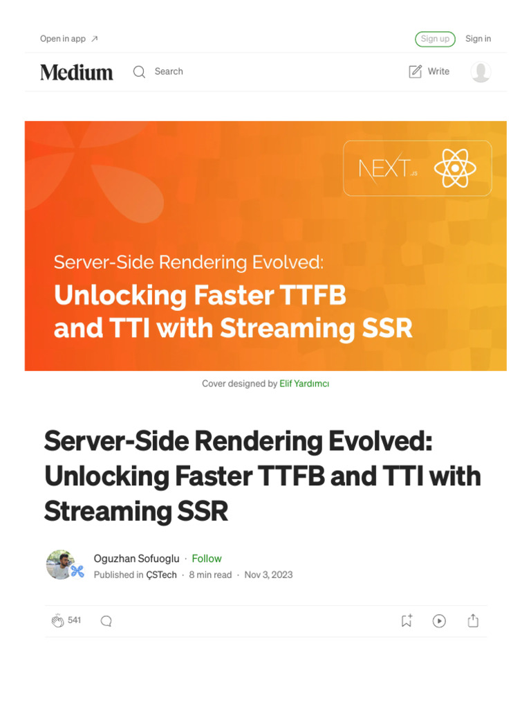 Server-Side Rendering Evolved - Unlocking Faster TTFB and TTI With ... Server-Side Rendering Evolved - Unlocking Faster TTFB and TTI With ...