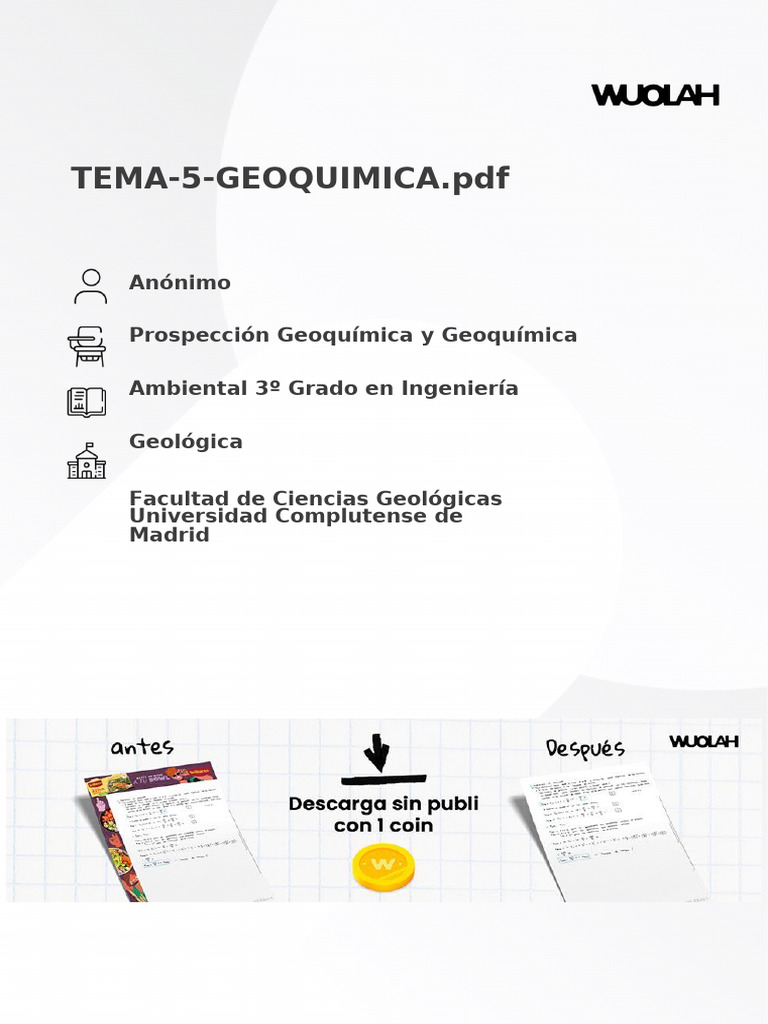 Tema 5 Geoquimica | PDF