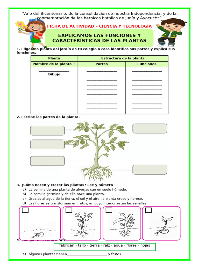 Ficha-Mart-Cyt-Explicamos Las Funciones y Características de Las ... Ficha-Mart-Cyt-Explicamos Las Funciones y Características de Las ...