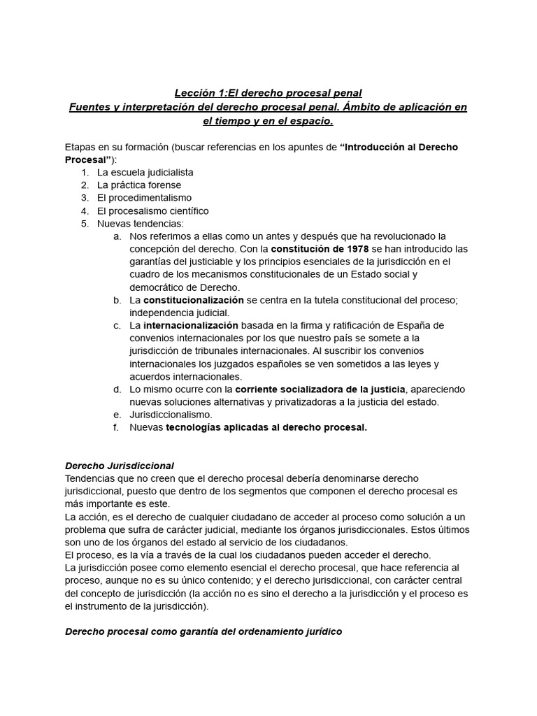 Derecho Procesal Penal | PDF