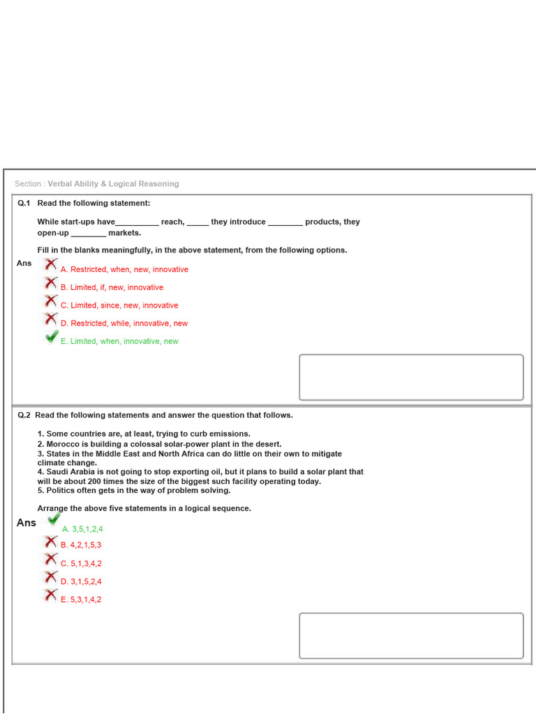 Xat 2021 Question Paper With Solution 24 | PDF