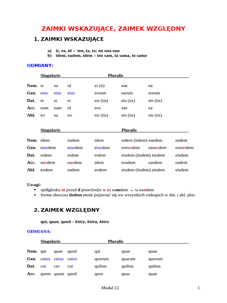 Zaimki | PDF