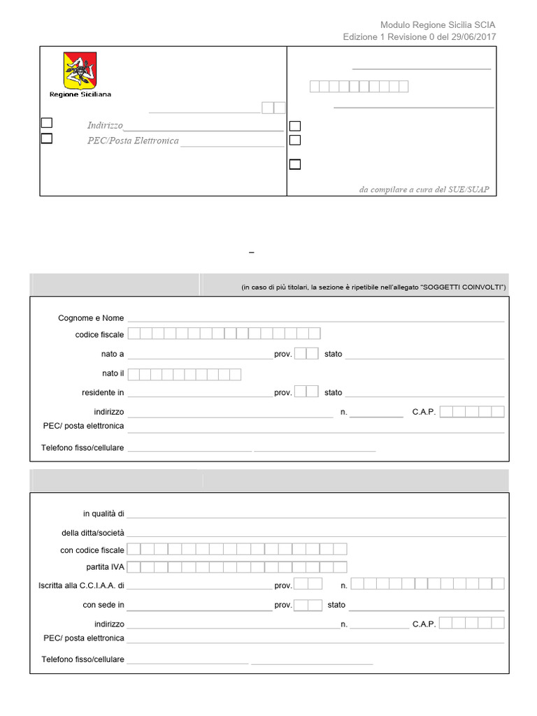 Modello SCIA Editabile | PDF