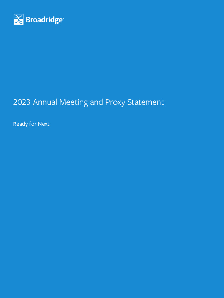 BR 2023 Proxy Statement | PDF