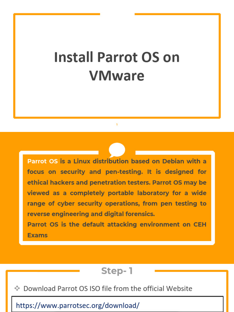 1.1 2.5 Installing Parrot OS On Vmware | PDF