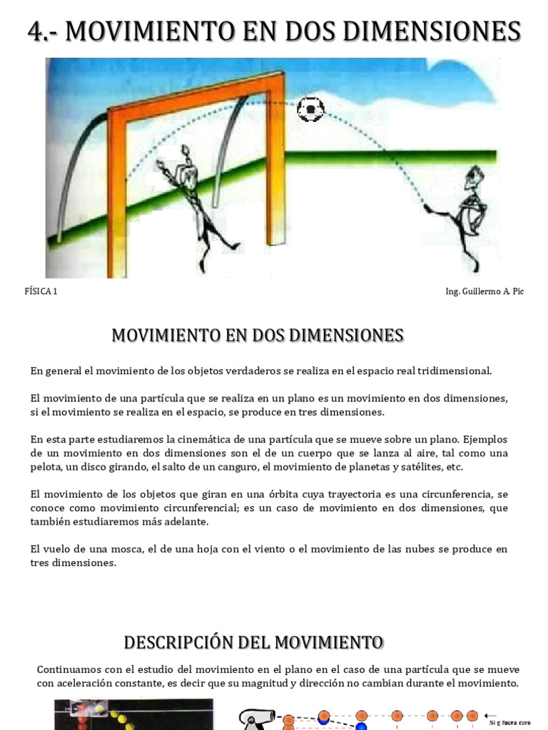 4 - Movimiento en Dos Dimensiones | PDF