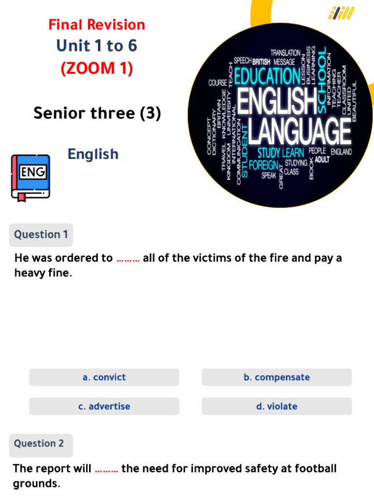 English-S3-Unit-1 2 3 4 5 6-Zoom-1 | PDF