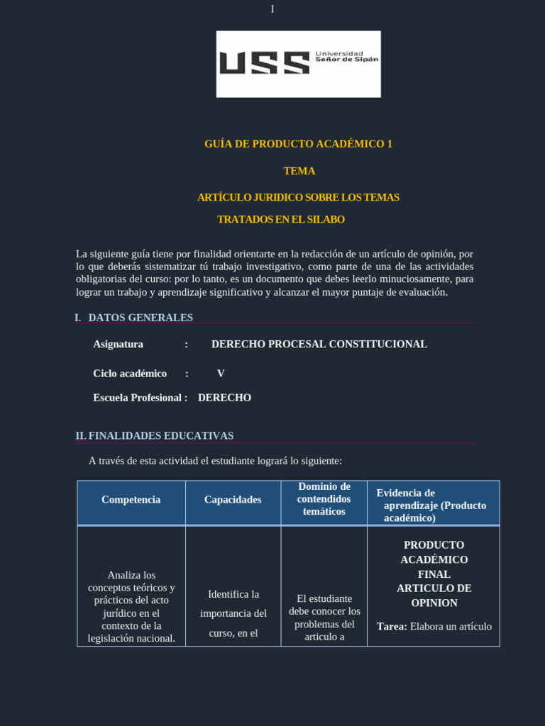 Guia de Articulo Juridico DPC | PDF