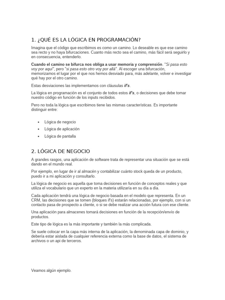 Tipos de Lógica en Programación | PDF | Bases de datos | Negocios