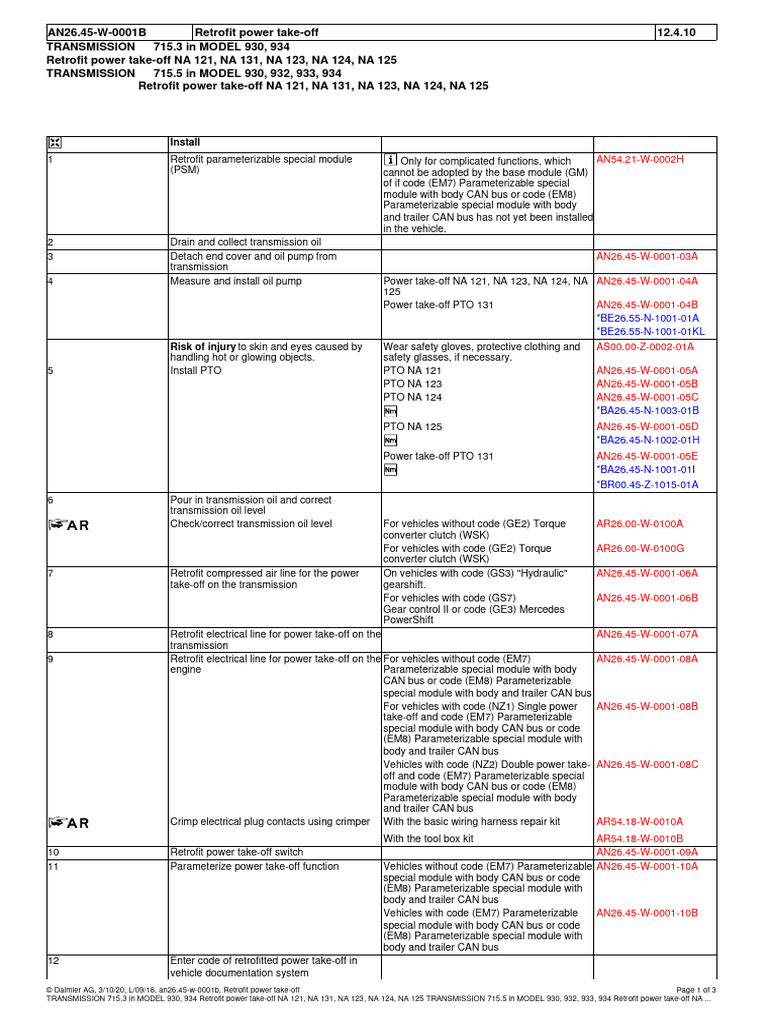 Retrofit Power Take-Off | PDF