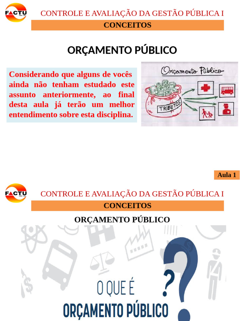 Aula1 e Conceitos Cont. Av. Gest Pub 2024 | PDF