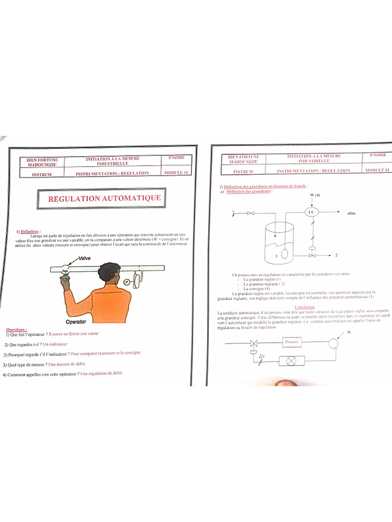 Régulation Automatique | PDF