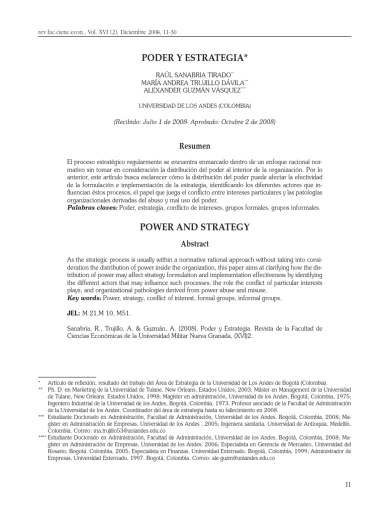Poder y Estrategia | PDF