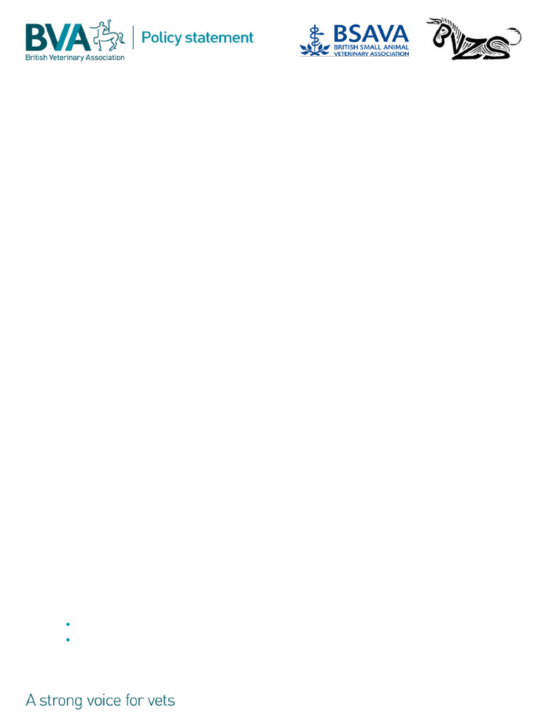 Bva Bsava and Bvzs Policy Position On Responsible Use of Parasiticides For Cats and Dogs | PDF ...