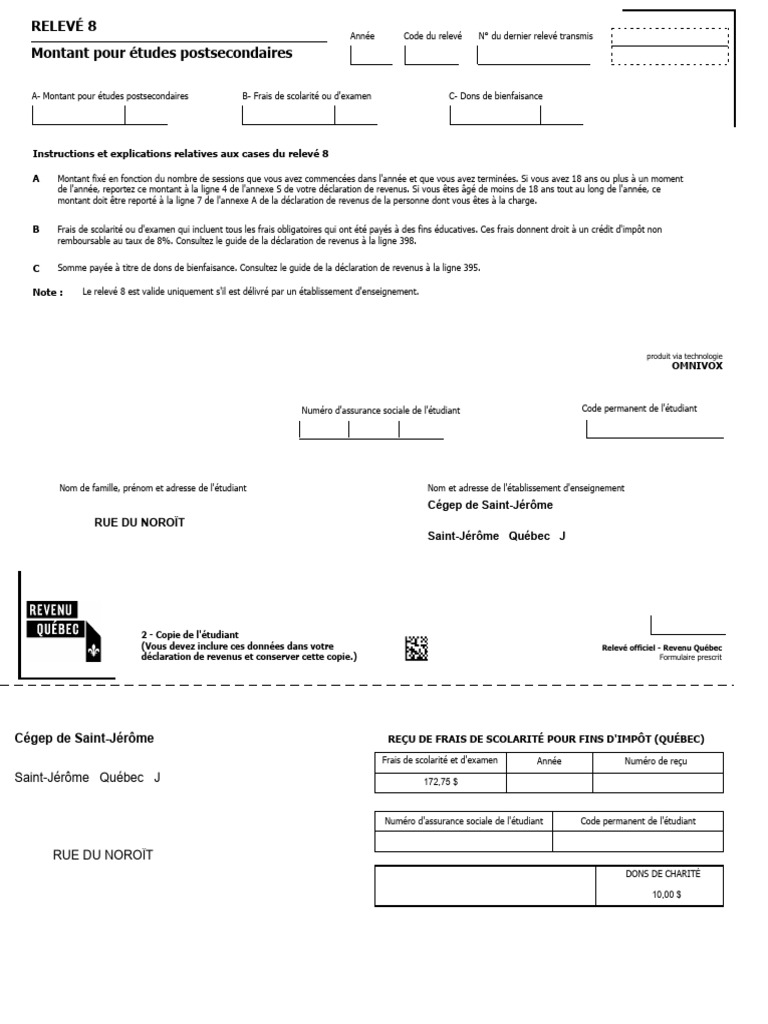 Relevé 8 Gilbert Maylorie 2023 | PDF