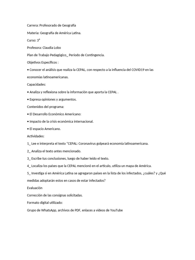 TP 1 Geo de LatAm | PDF