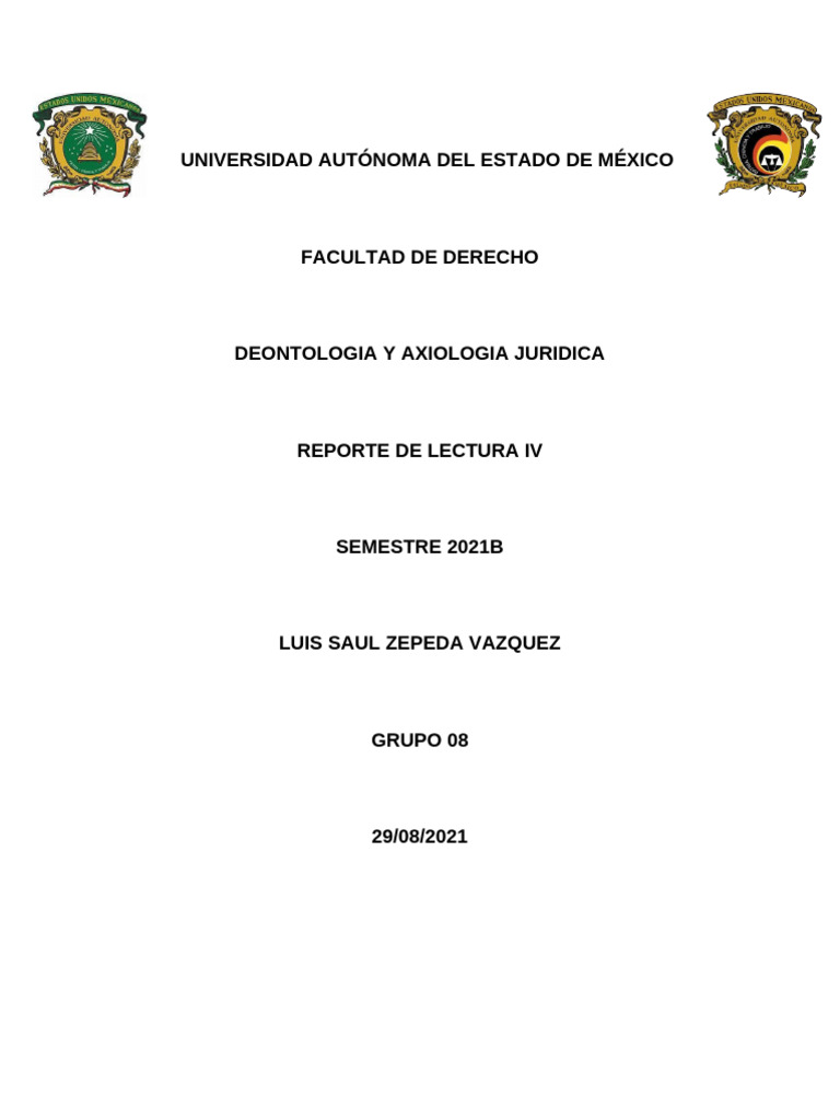 Reporte de Lectura IV | PDF