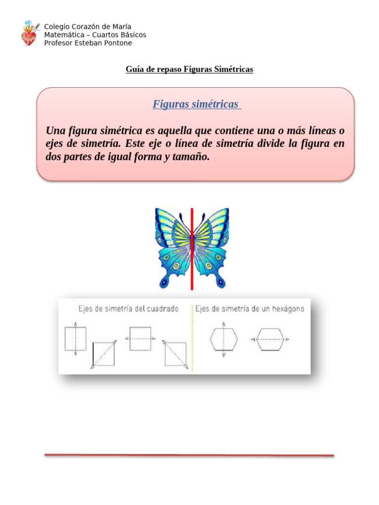 Guía - Figuras Simétricas | PDF