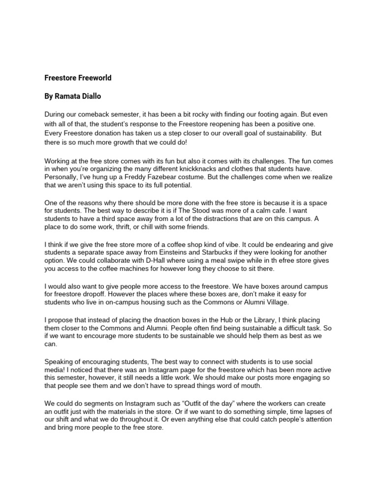 Freestore Freeworld | PDF