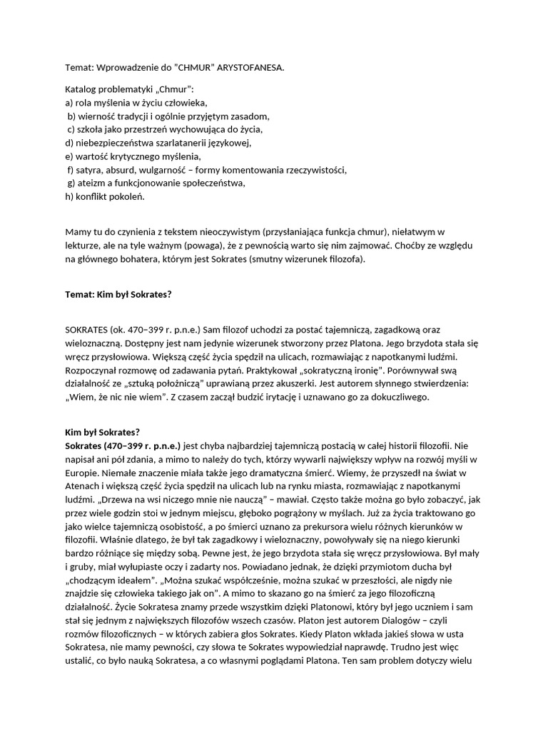Chmury | PDF