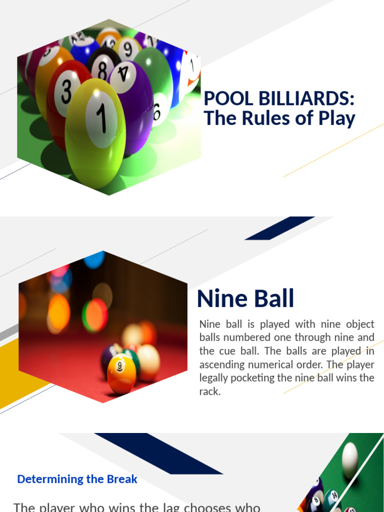 9-BALL Rules in Billiards | PDF | Pool (Cue Sports) | Team Sports