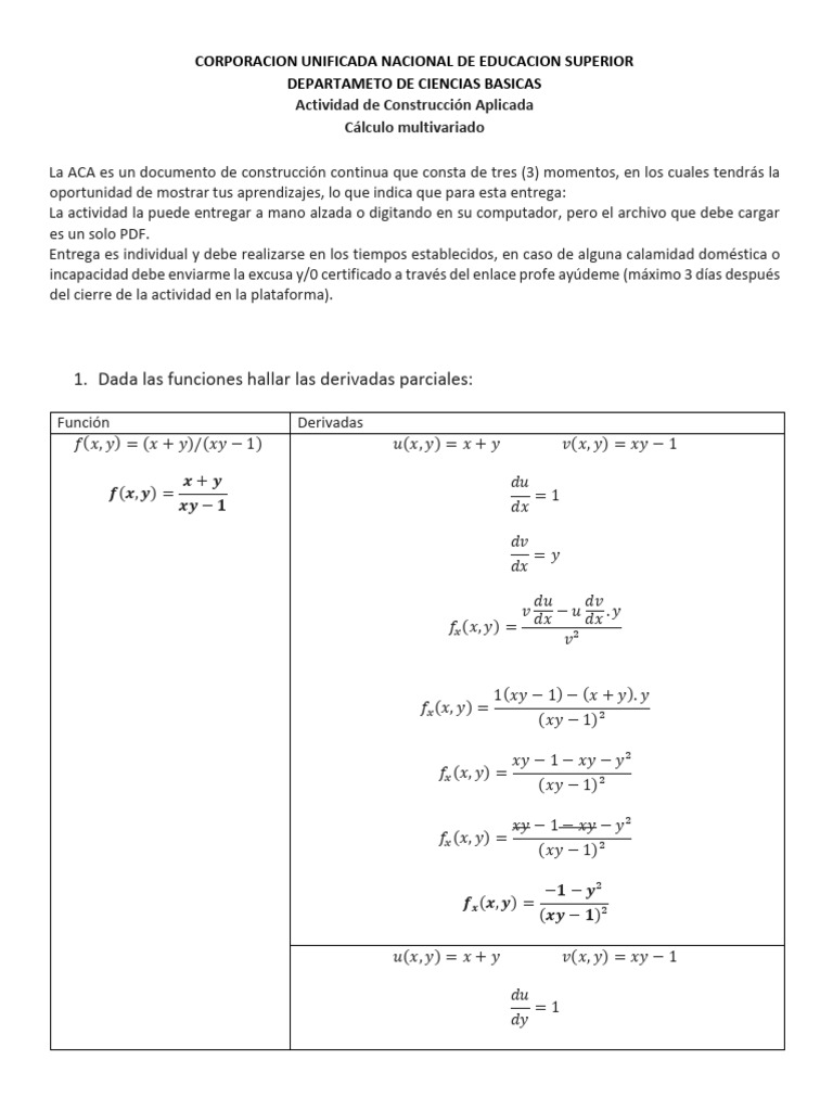 Calculo Multivariado Aca - 2024 | PDF