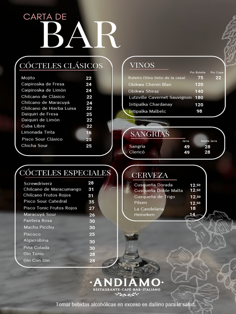 Carta de Bebidas | PDF