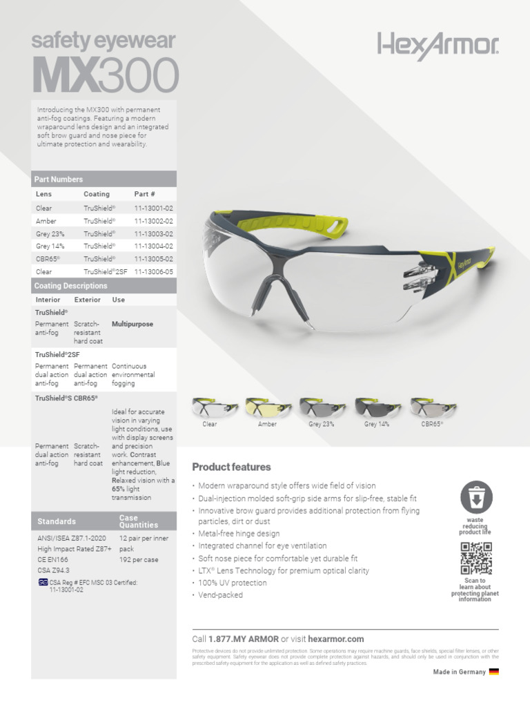 Hexarmor MX300 Spec Sheet | PDF