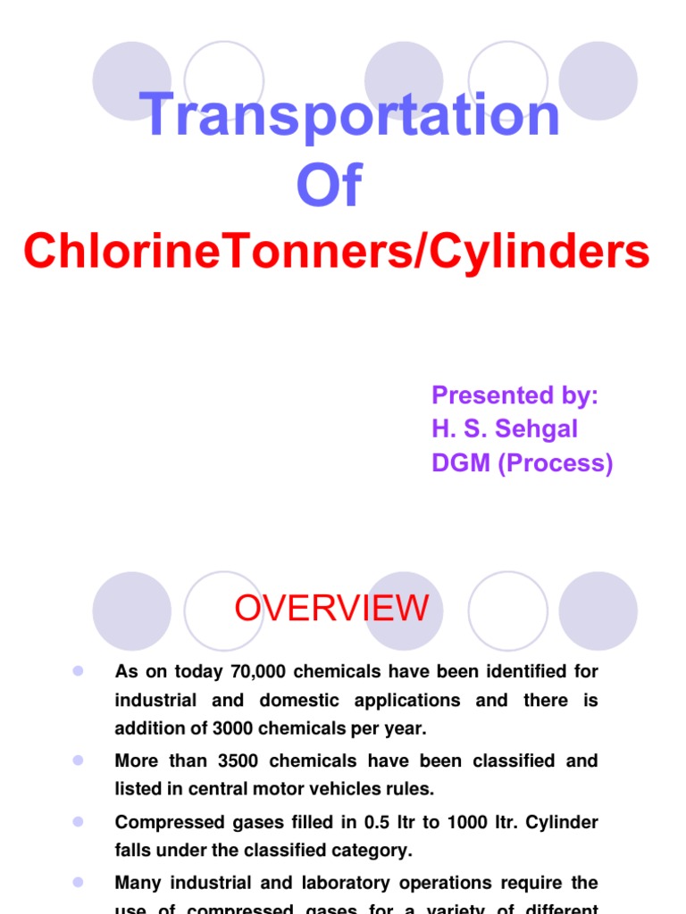 Chlorine Transportation Safety Guide | PDF | Dangerous Goods | Industries