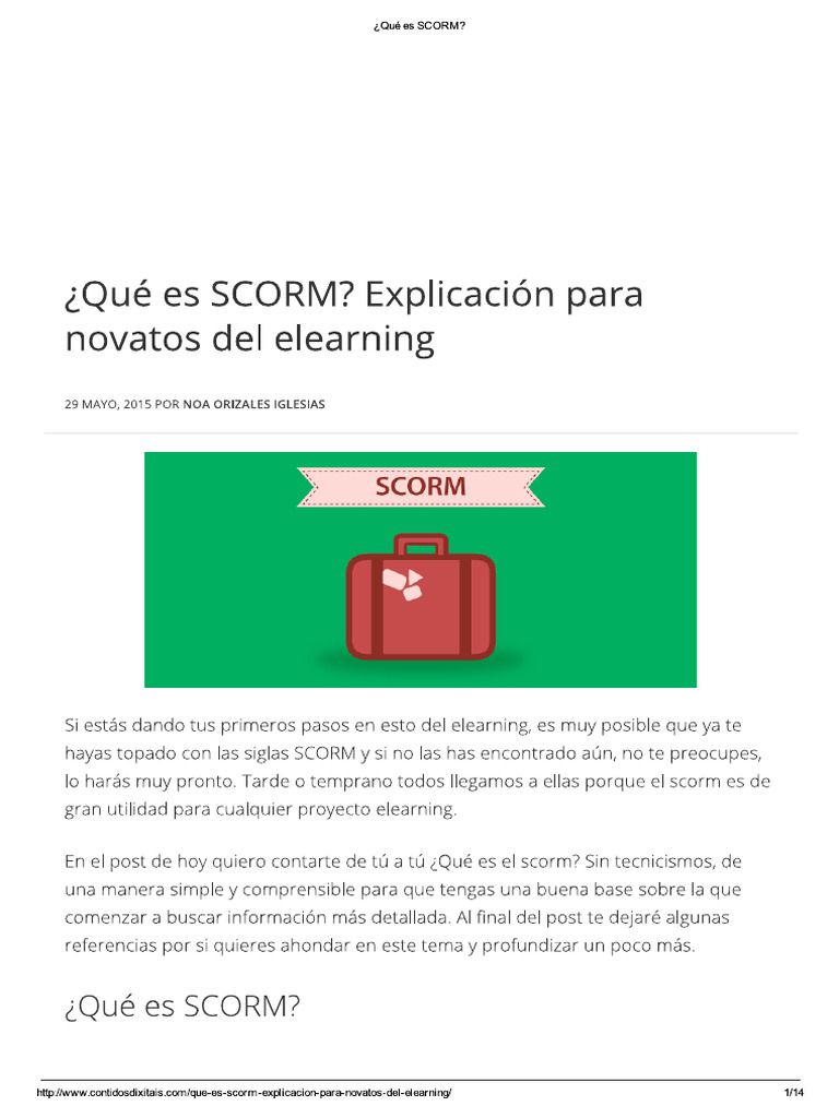 SCORM | PDF